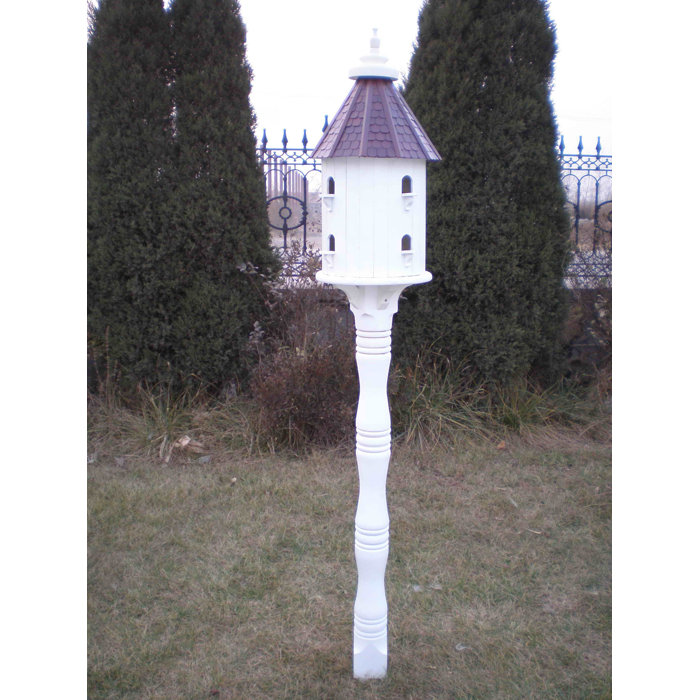 Darby Home Co Faulkland 24'' H x 17'' W x 17'' D Post Birdhouse | Wayfair