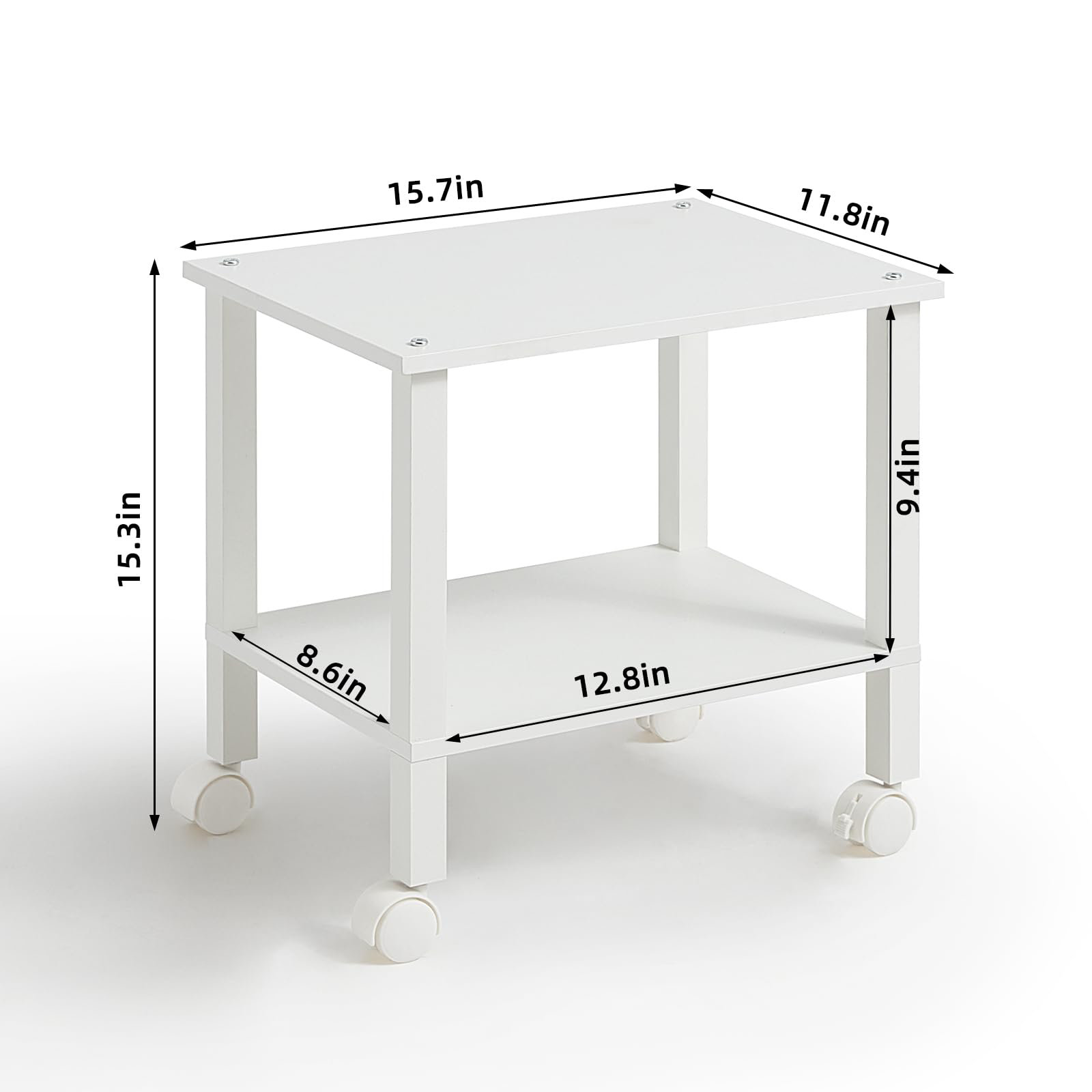 hongzhi 2 Tier Printer Stand With Storage,Under Desk Shelf Printer ...