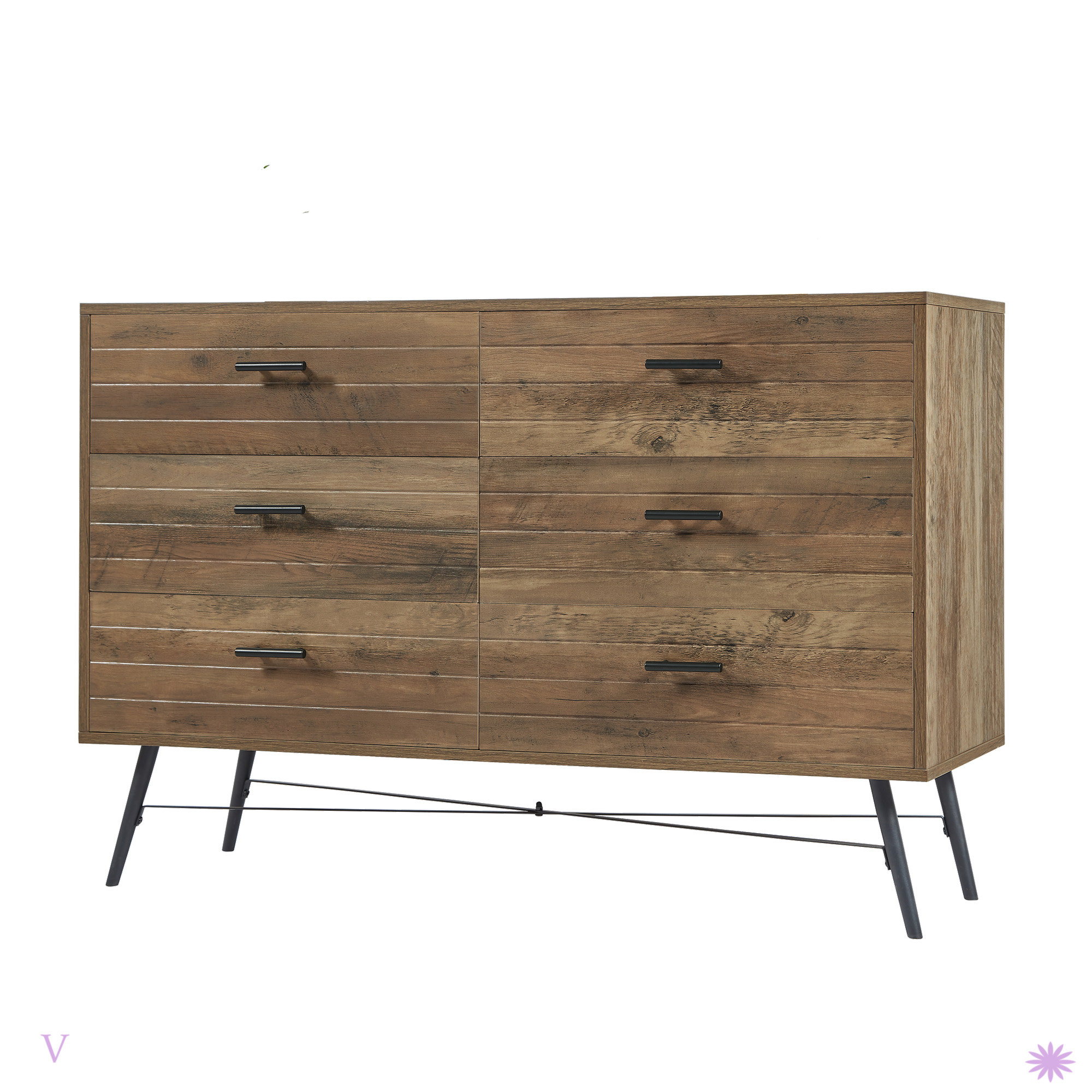 George Oliver 6-Drawer Chest TV Stand For TV For Bedroom, Closet ...