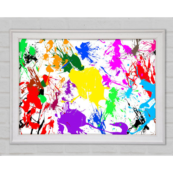 Ivy Bronx Paint Splatter - Single Picture Frame Art Prints | Wayfair.co.uk