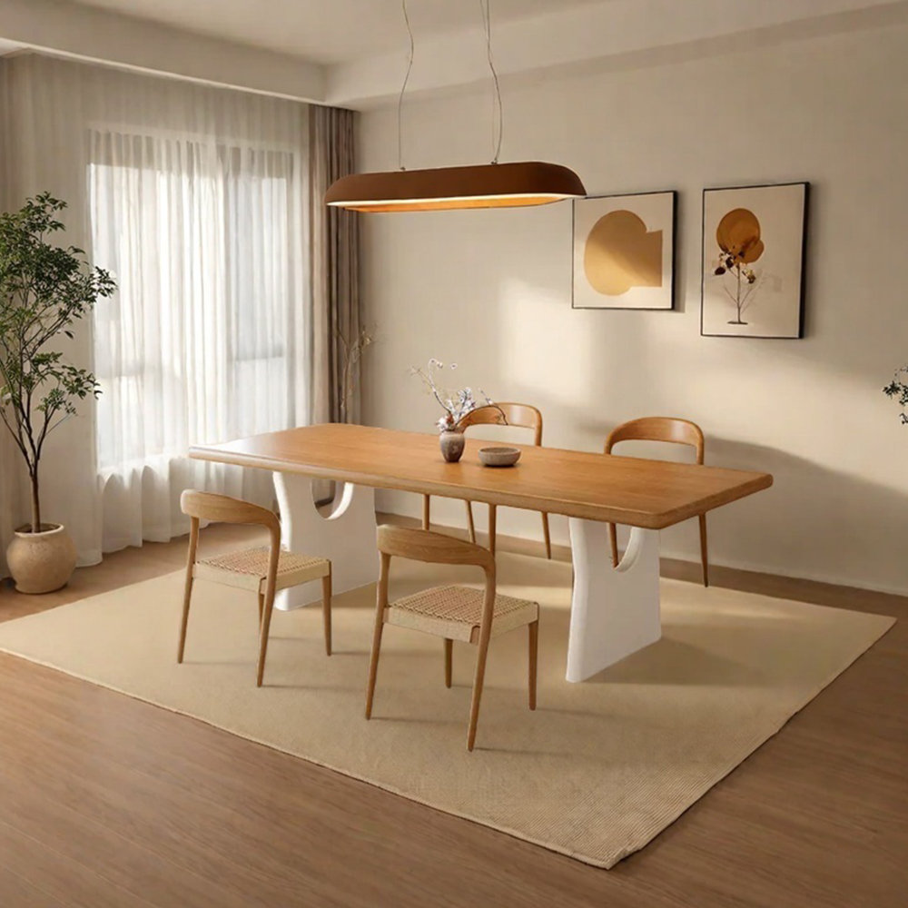 Zhang's SereneLodge Solid wood ash simple dining table set | Wayfair