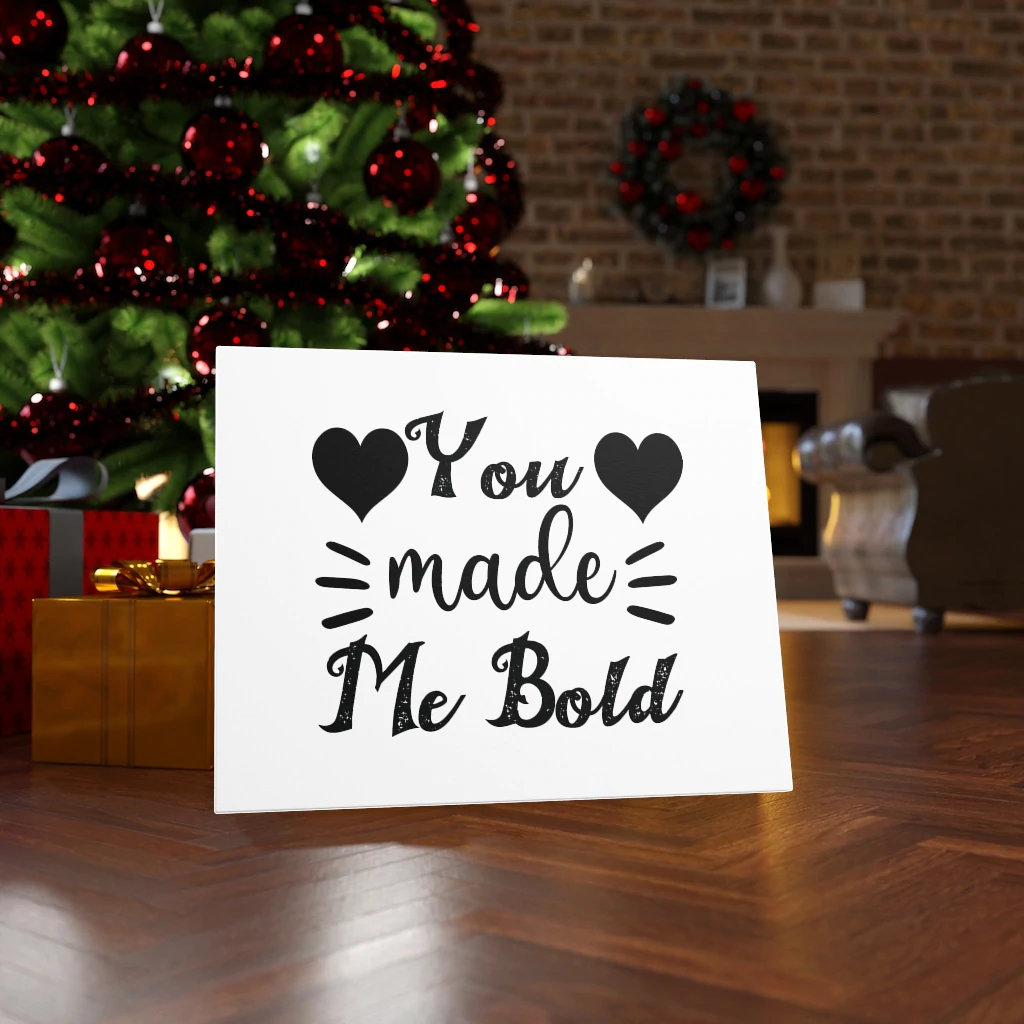 Trinx Scripture Canvas You Made Me Bold Christian Wall Art Bible Verse ...