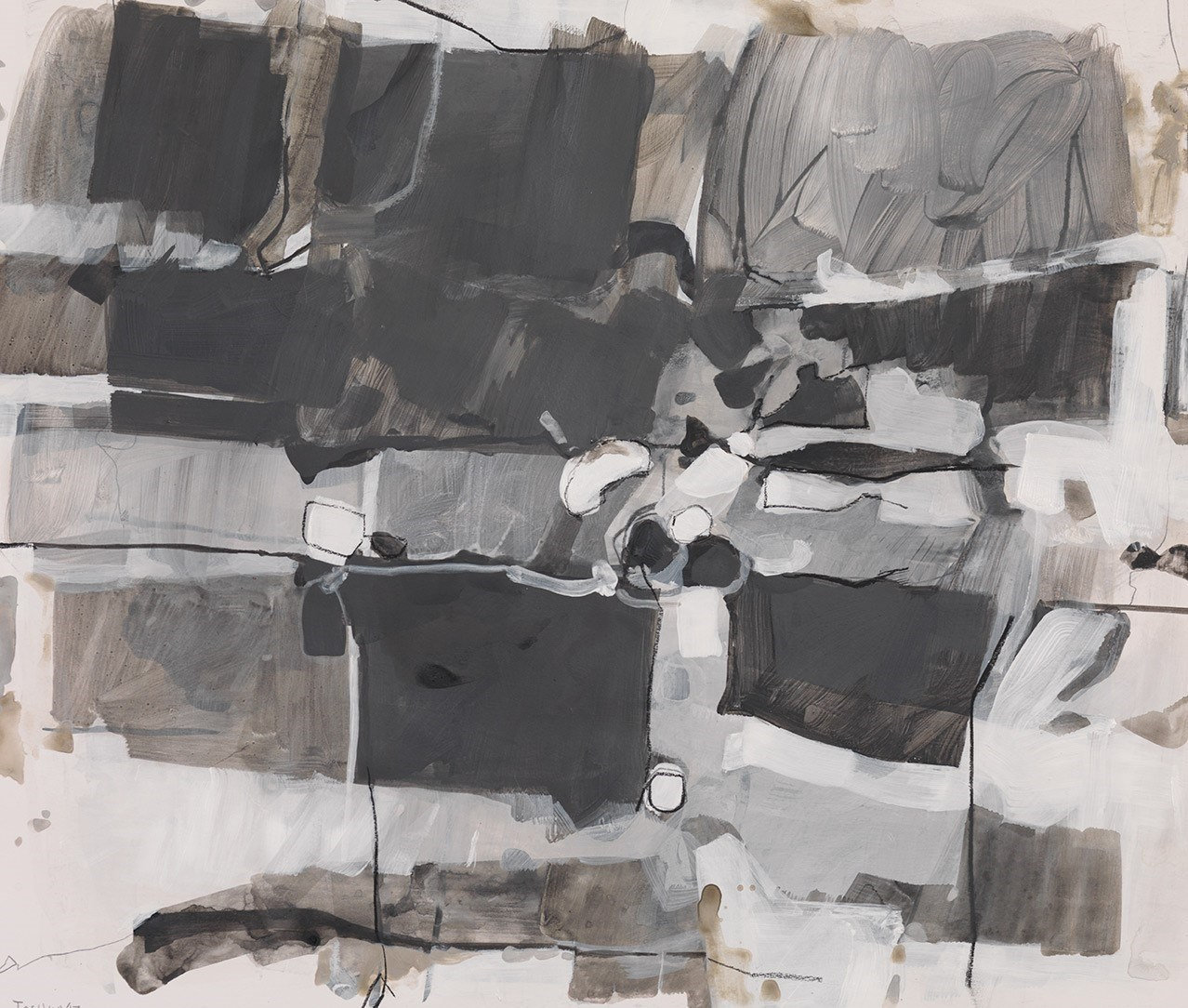 CHC Art, Inc. Study of Gray III - Floater Frame Painting on Canvas ...