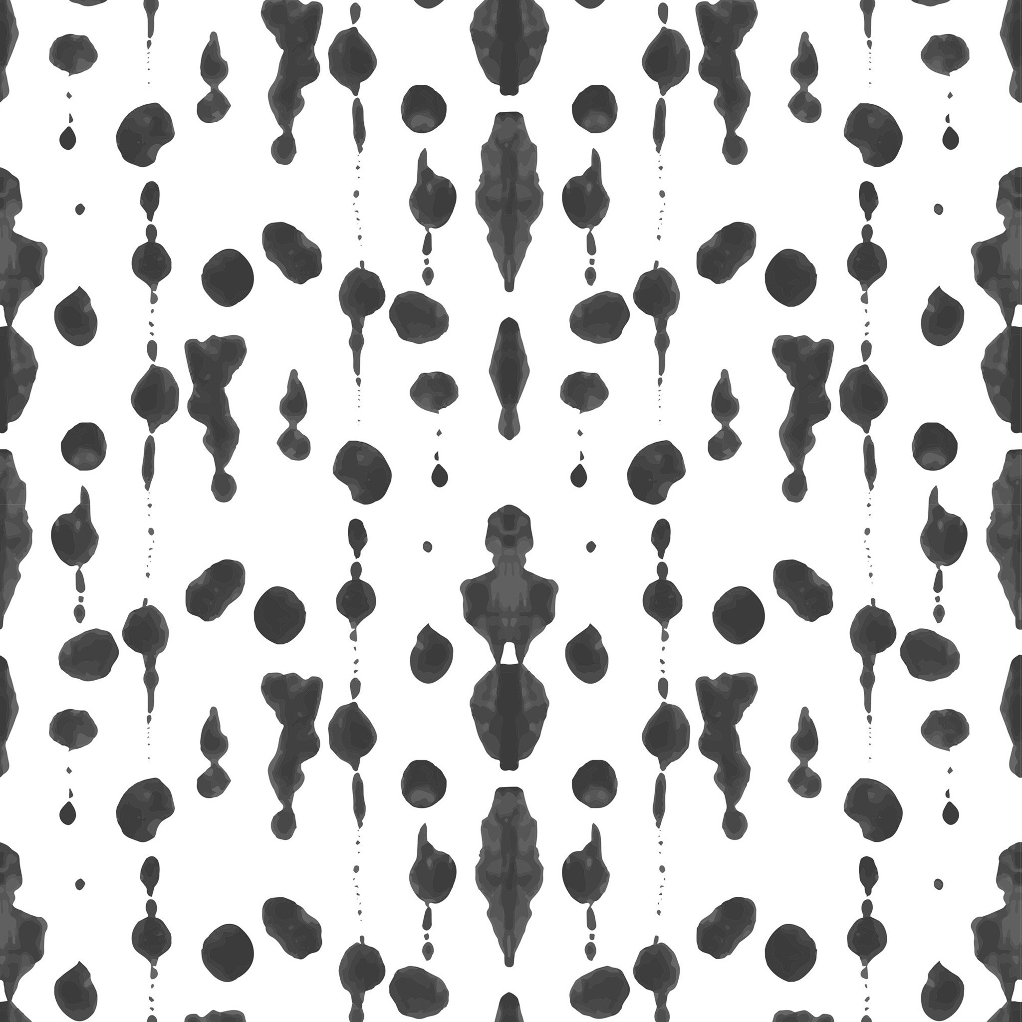 Mitchell Black Boho Rain 10' L x 24" W Wallpaper Roll | Wayfair