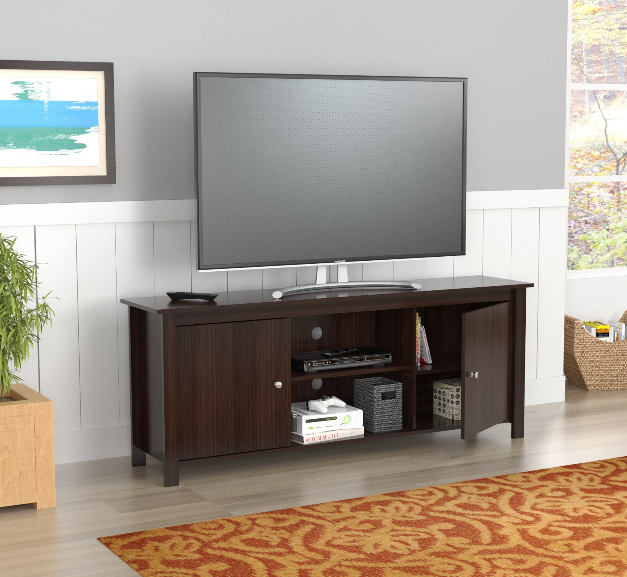 Latitude Run® Imane Solid Wood TV Stand for TVs up to 70" | Wayfair