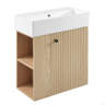 Latitude Run® Floating Bathroom Vaniy With Ceramic Basin And Left Side ...