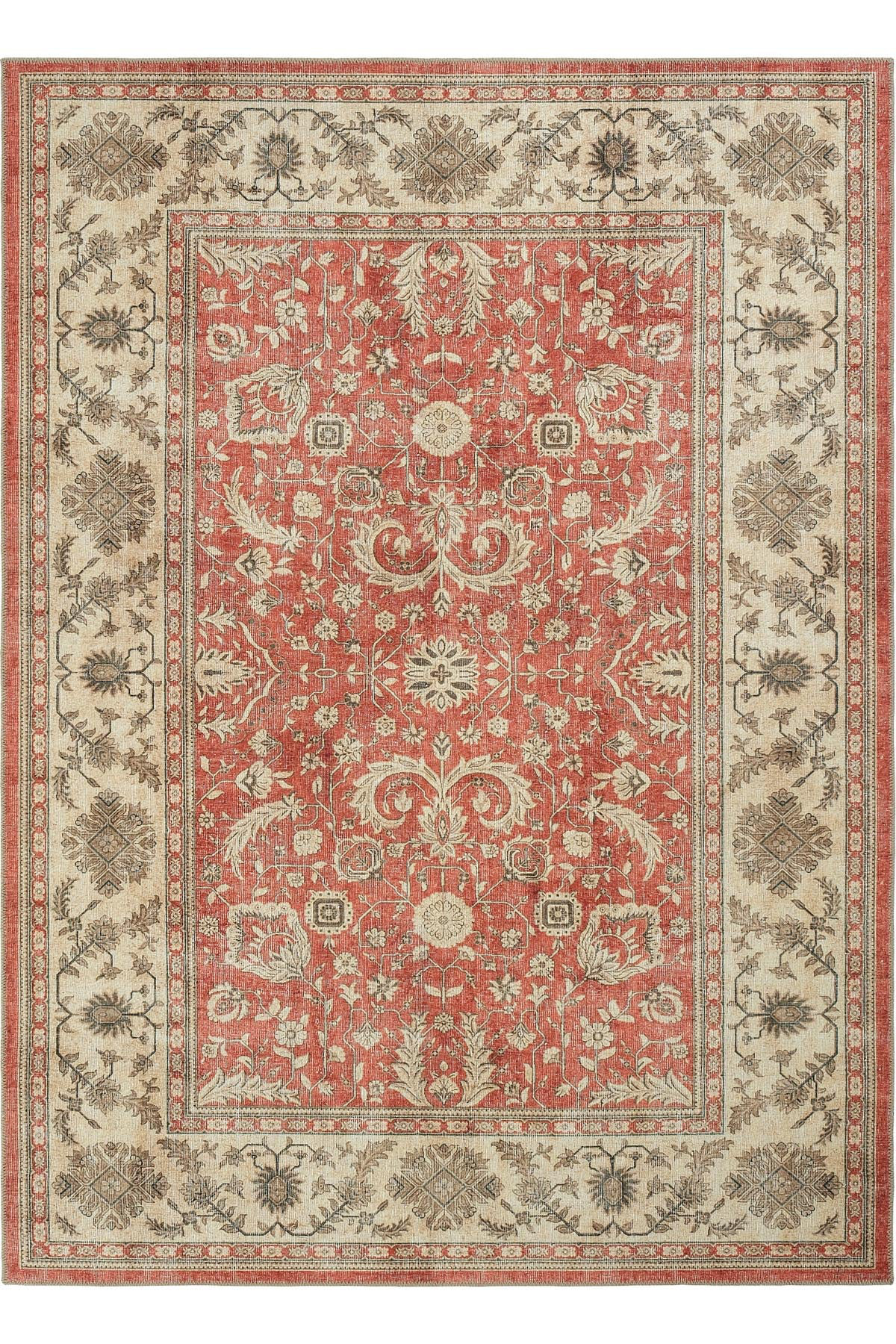 Wildon Home® Private Cream Terracotta Vintage Rug | Wayfair