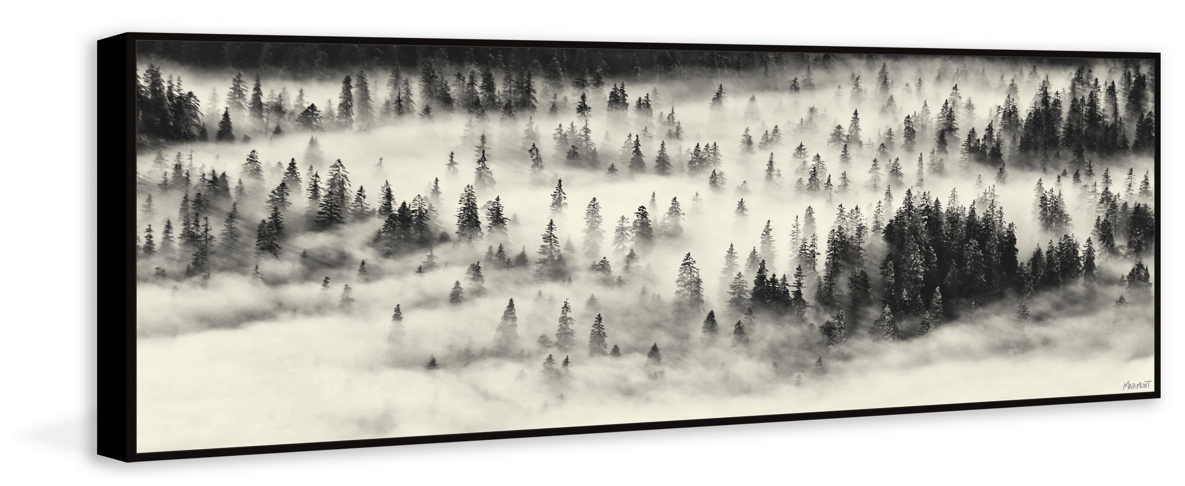 Union Rustic Fog Always Lift - Floater Frame Photograph on Canvas ...