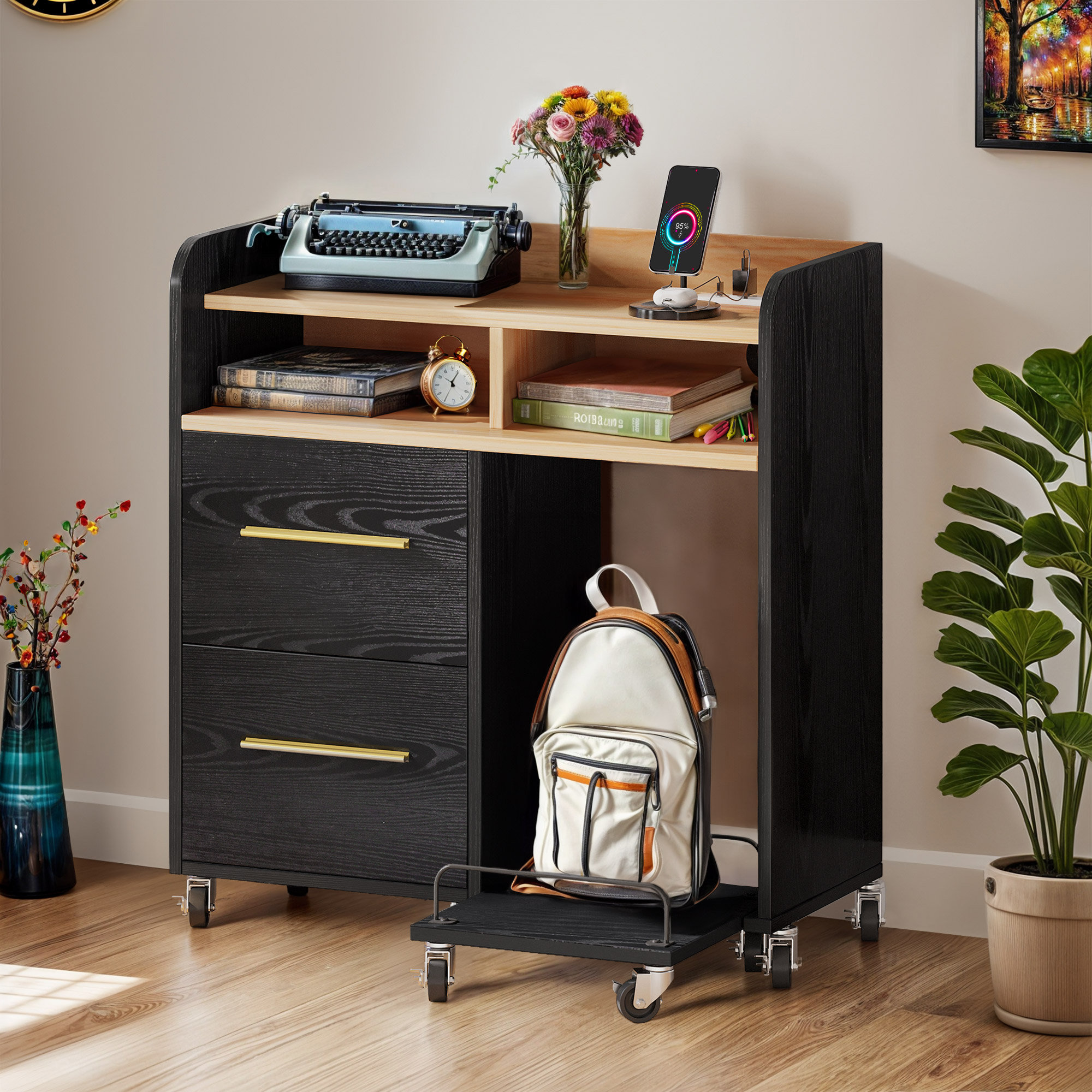 Mercer41 Pattern File Cabinet with Cloud Design | Wayfair