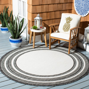 Round Outdoor Rugs You'll Love | Wayfair