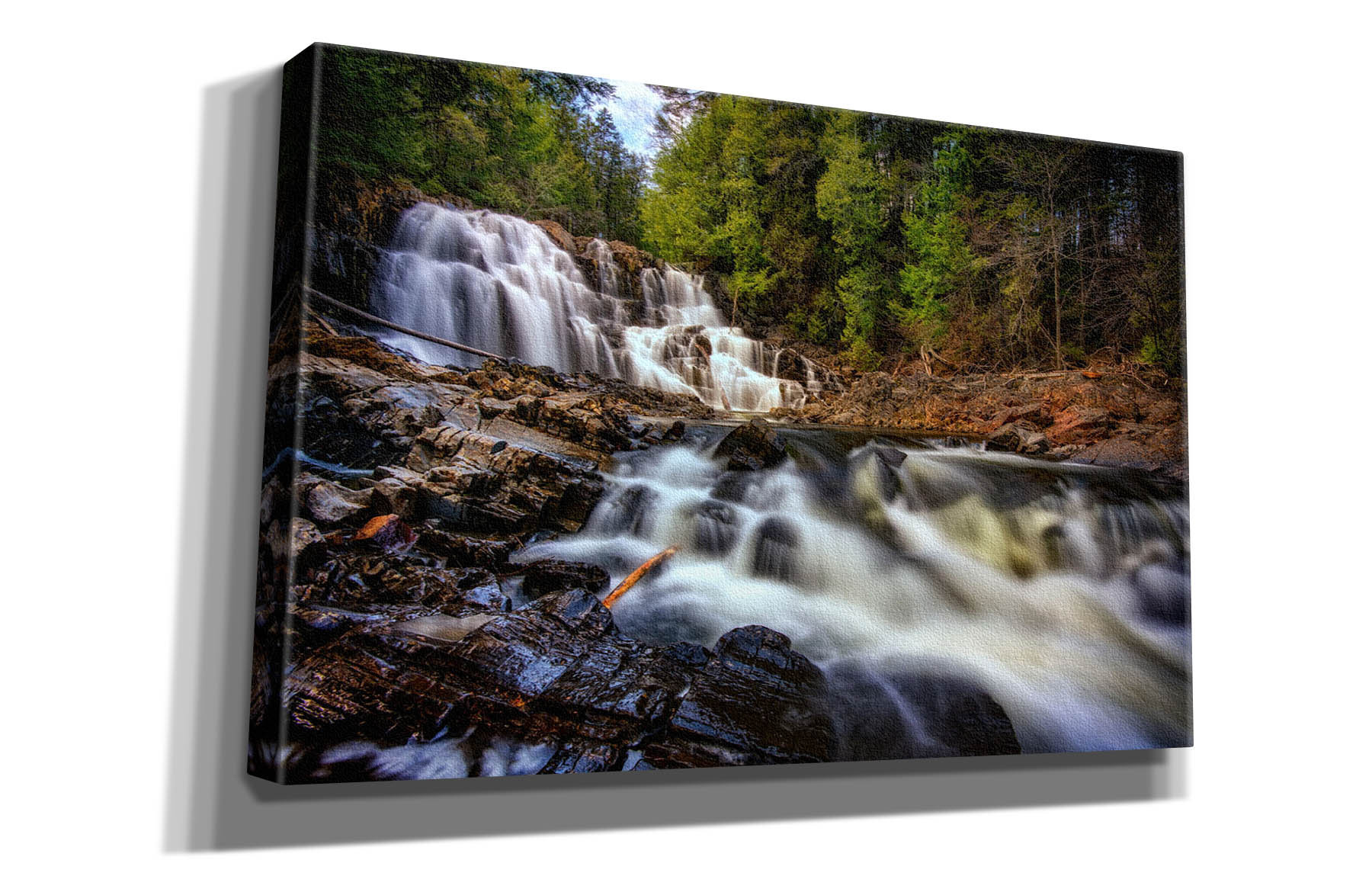 Millwood Pines 'Houston Brook Falls' by Rick Berk Canvas Wall Art | Wayfair