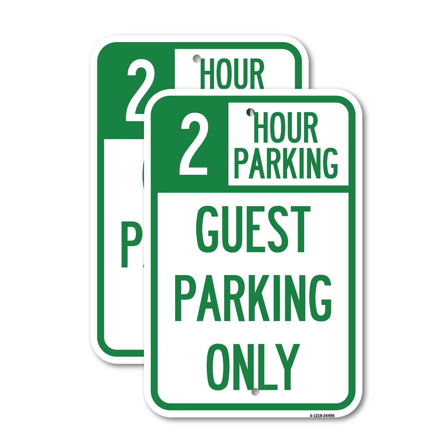 SignMission 2 Hour Parking Guest Parking Only Aluminum Sign | Wayfair