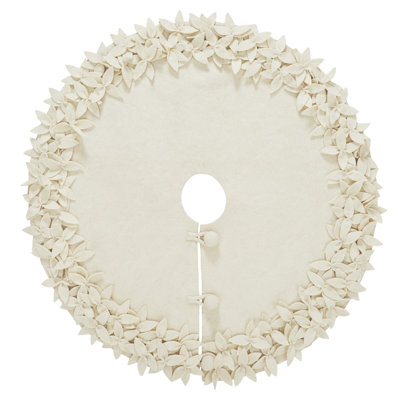 The Holiday Aisle® Handmade Christmas Tree Skirt in Felt - Greenery ...