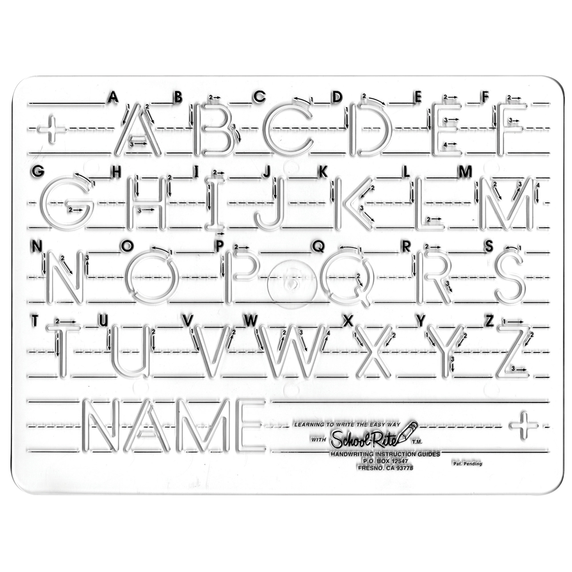 School Rite Template Manuscript Uppercase Letters and Numbers | Wayfair