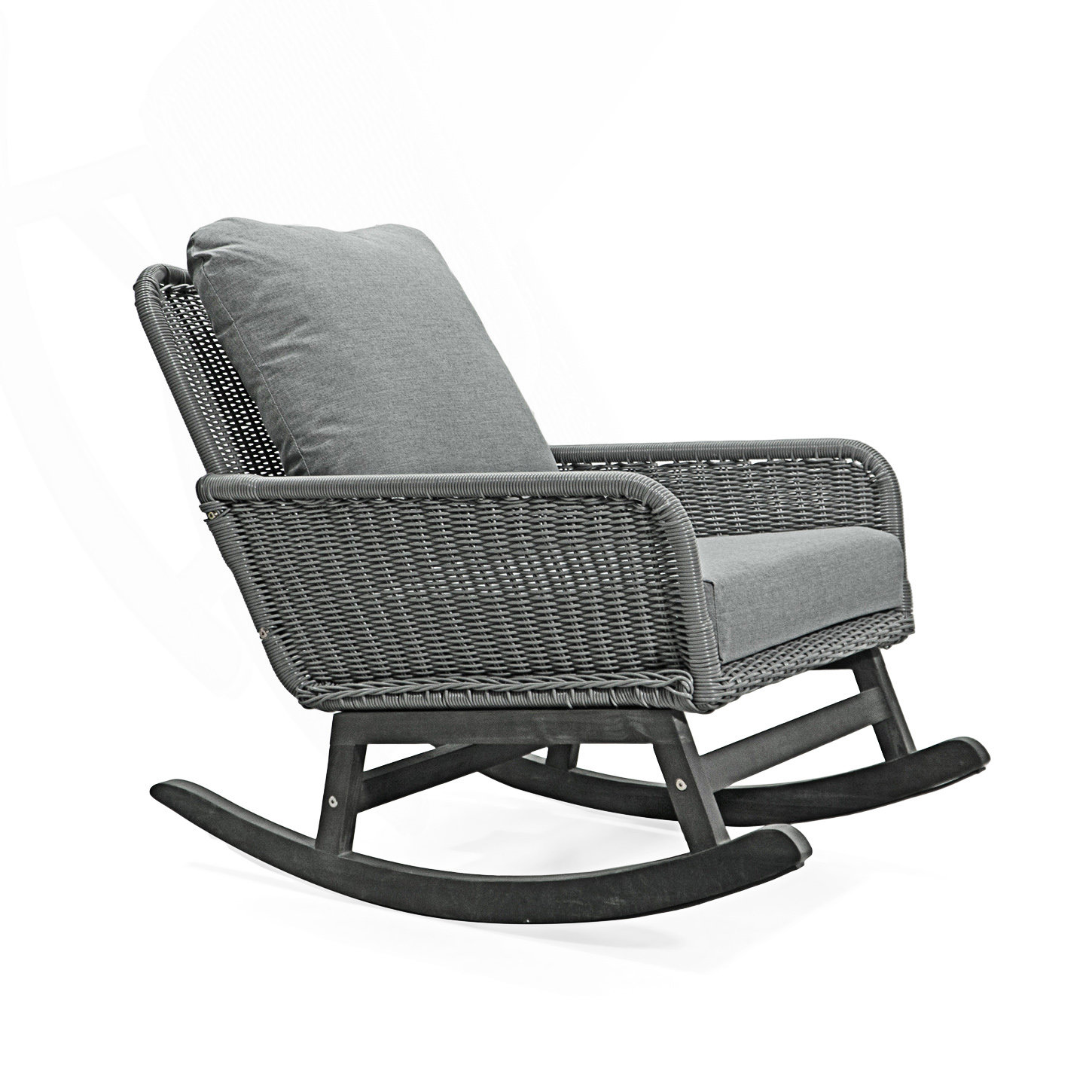 George Oliver Contemporary Minimalist Rocking Chair With Cushions | Wayfair