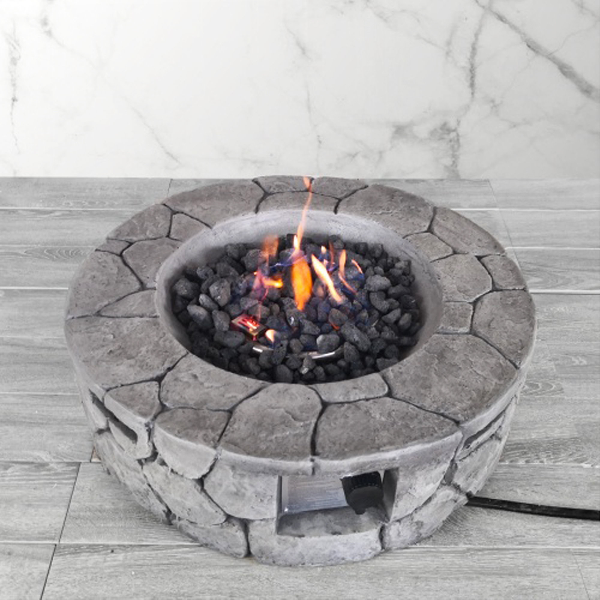Latitude Run® 9'' H X 28'' W Fiber Reinforced Concrete Outdoor Fire Pit ...