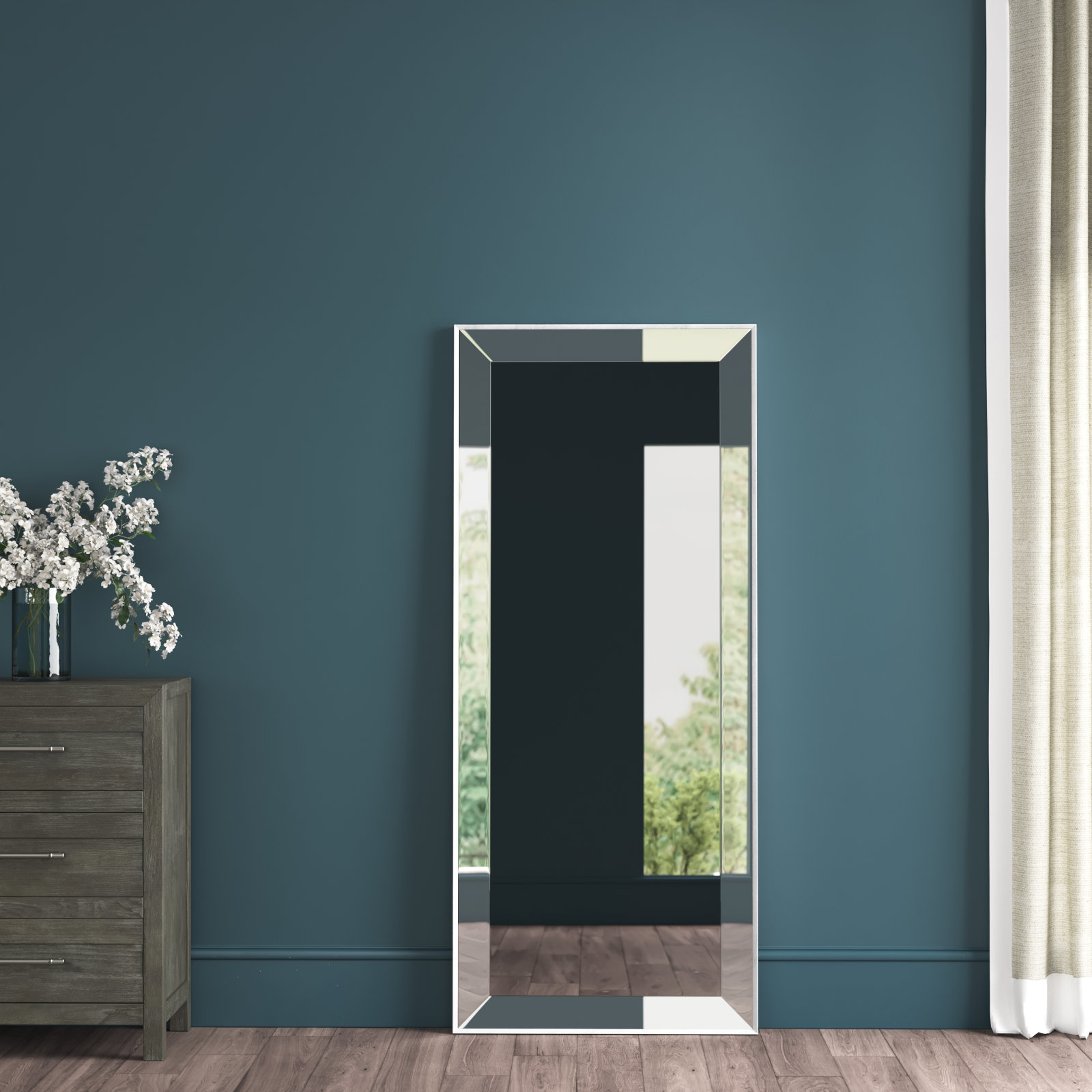 Greyleigh™ Mitcheldean Leaning Mirror Wall Mirror with PS Wide Frame ...