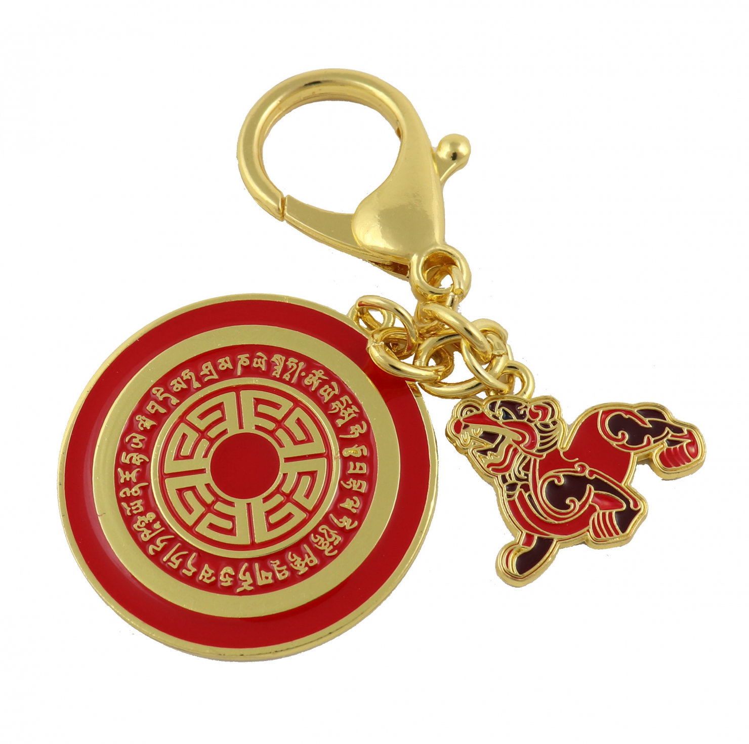 Bungalow Rose Feng Shui Dakini Wealth Pi Yao Amulet Keychain - Wayfair ...