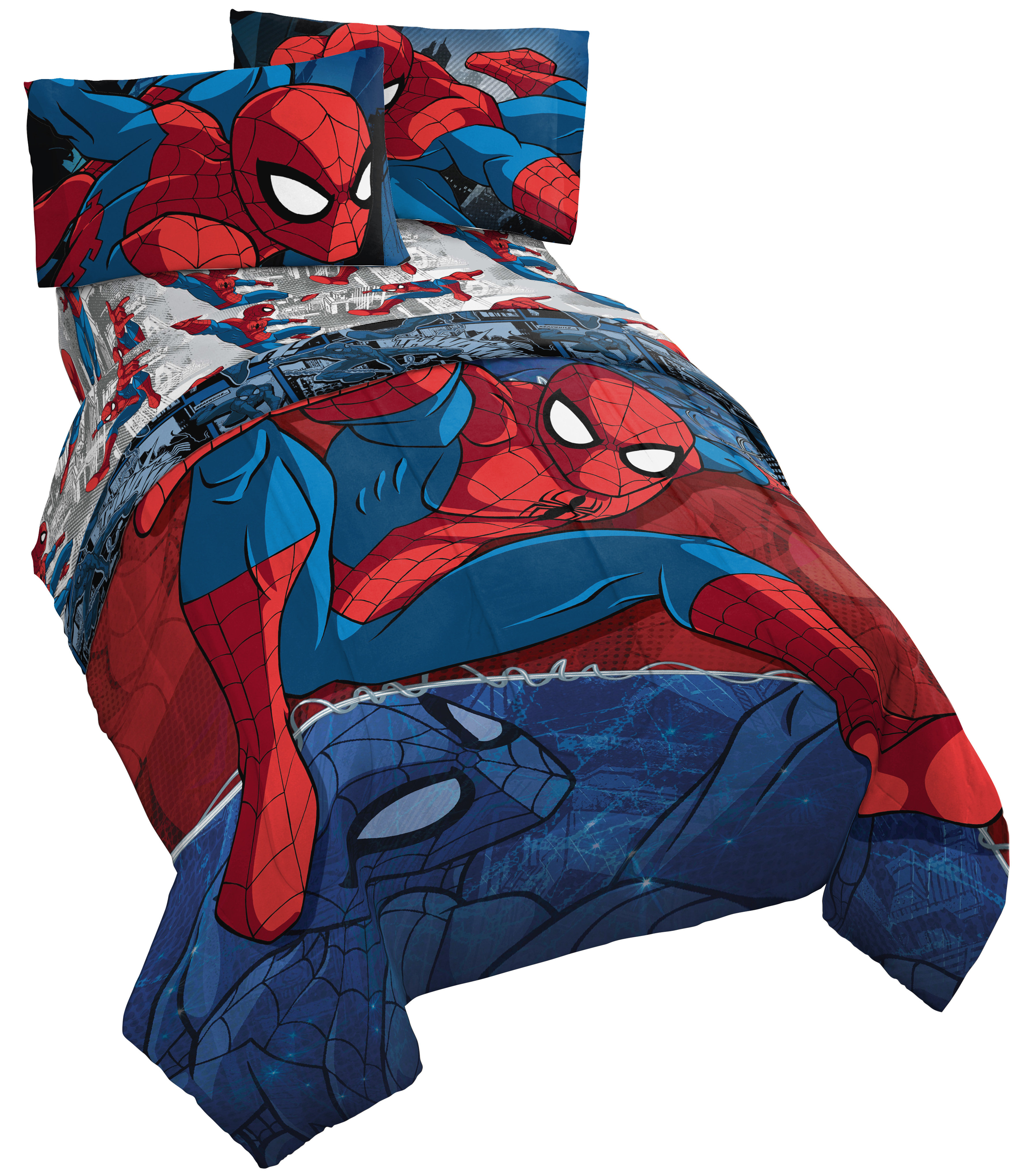 Marvel Spiderman Burst 4 Piece Bed Set & Reviews | Wayfair
