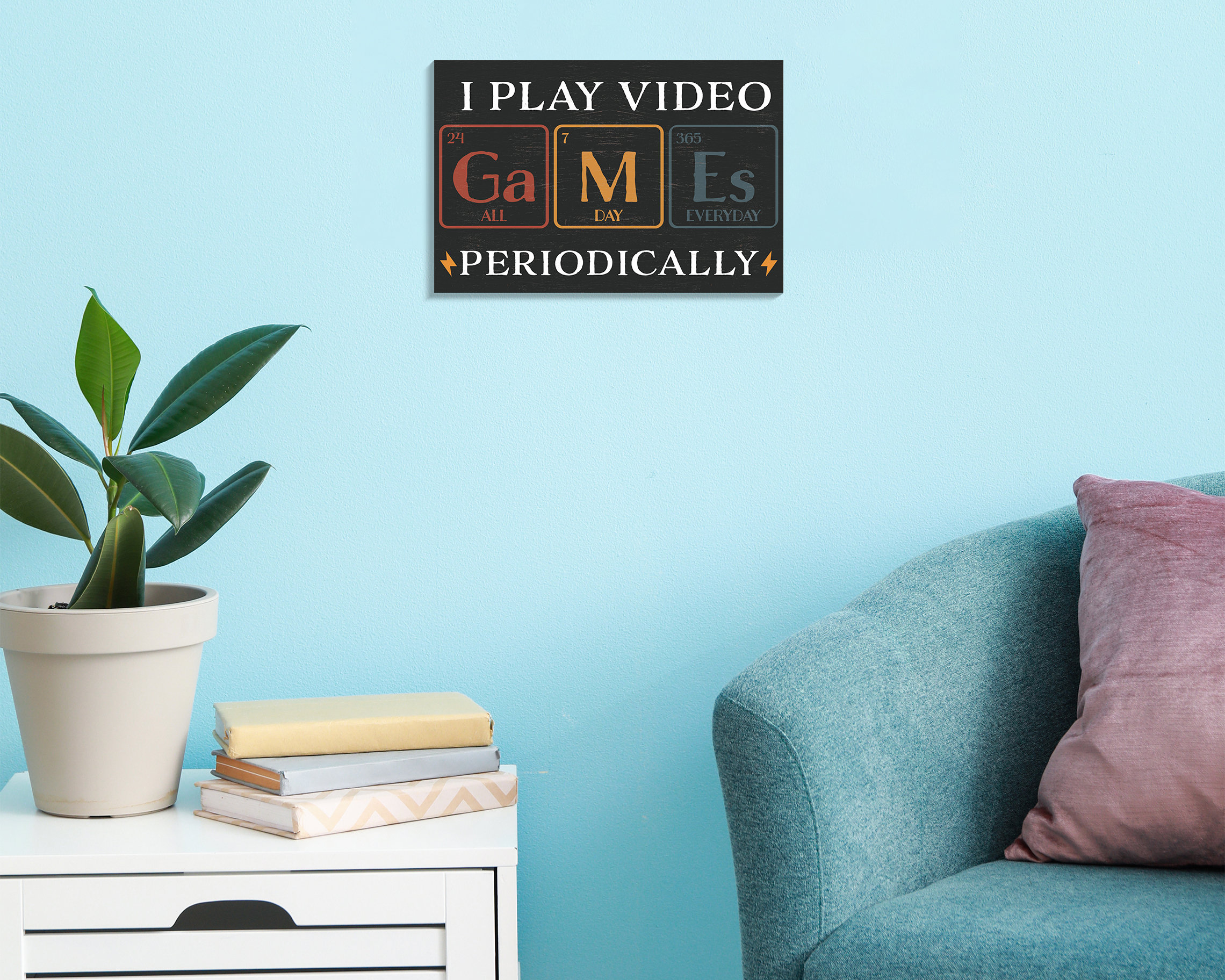 George Oliver Show Your Gamer Side: 7.5in x 5in Wooden Wall Decor Sign ...