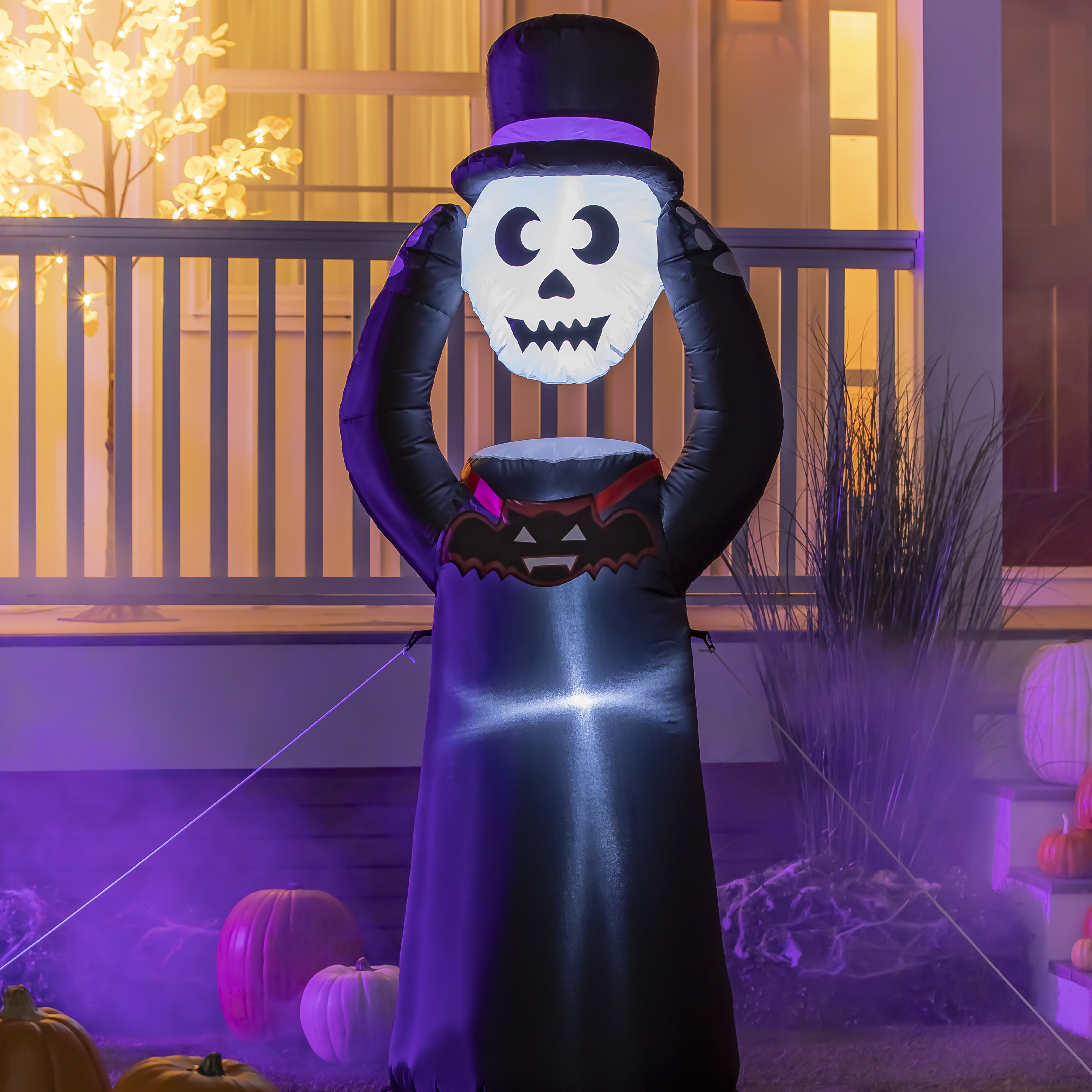 The Holiday Aisle® 6 Foot Tall, Headless Skeleton Halloween Inflatable ...
