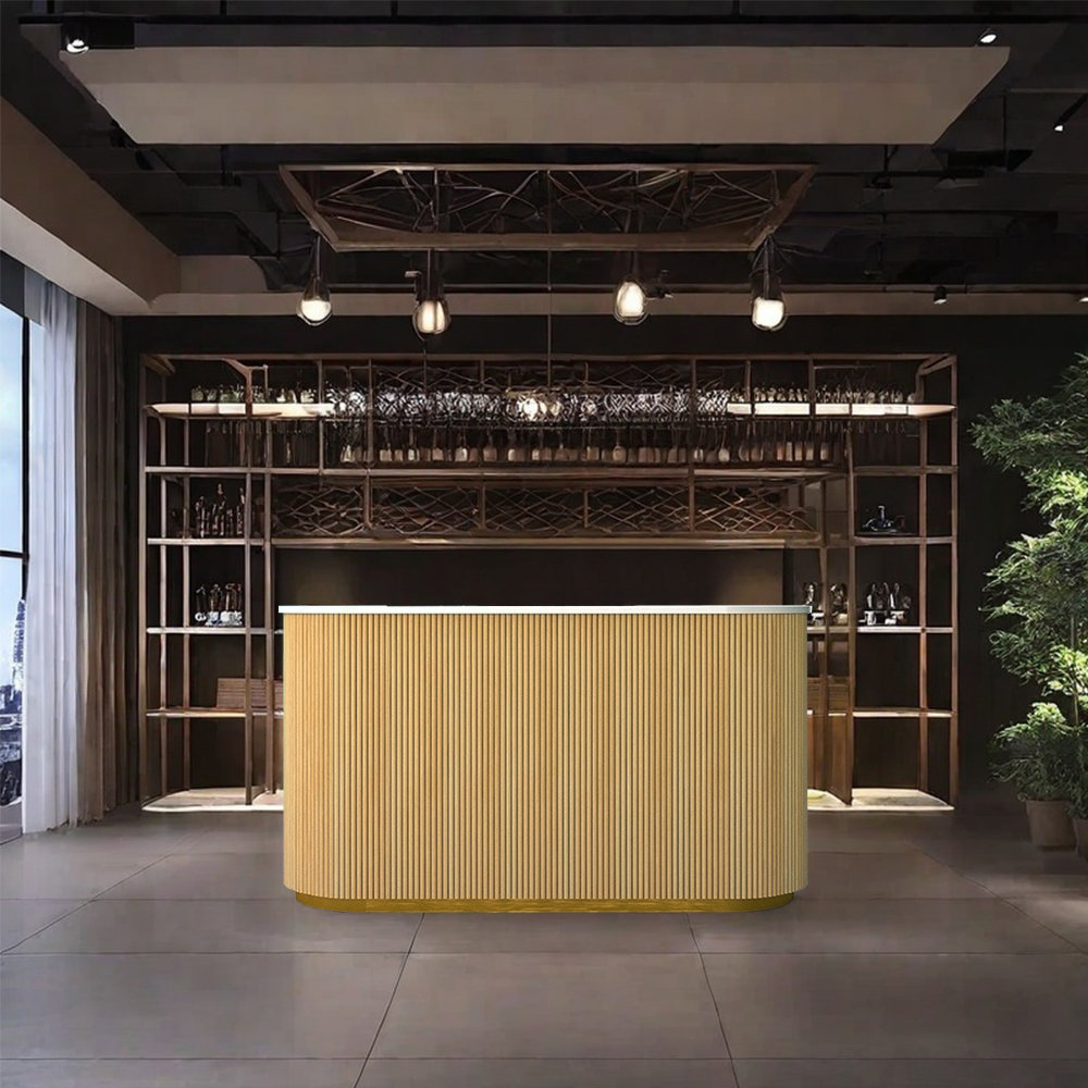 NBNKK Reception desk Hostess Station，Reception Bar，Vintage Bar Counter ...