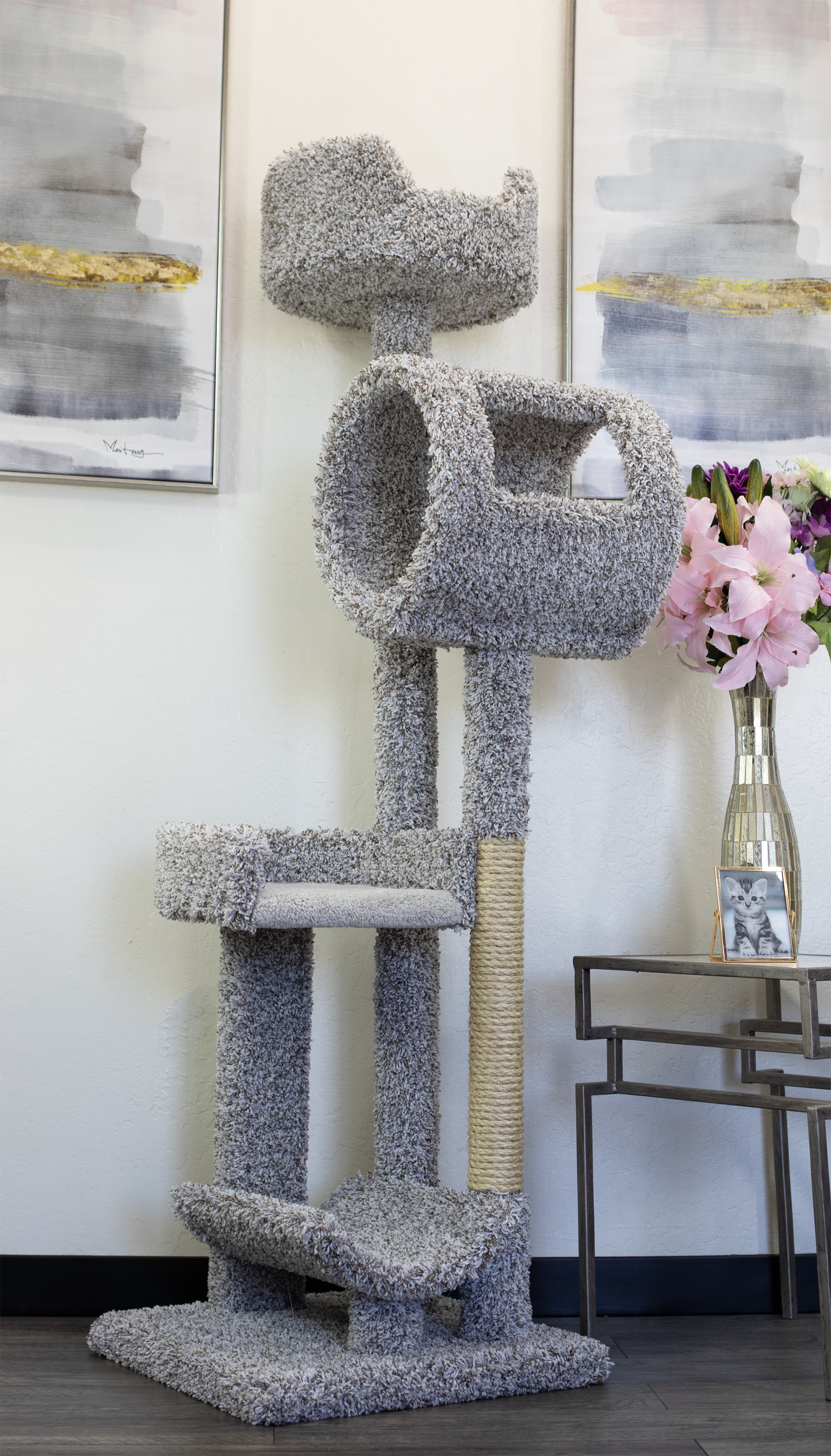New Cat Condos 63" New Staggered Cat Tree & Reviews | Wayfair