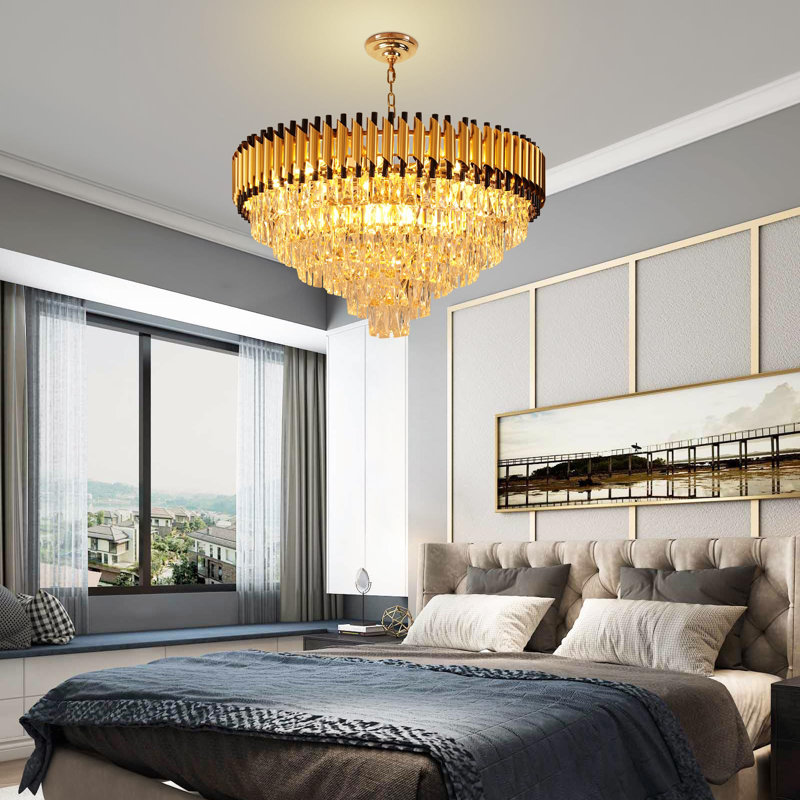 Mercer41 31.49" Calani Dimmable Round Chandelier | Wayfair