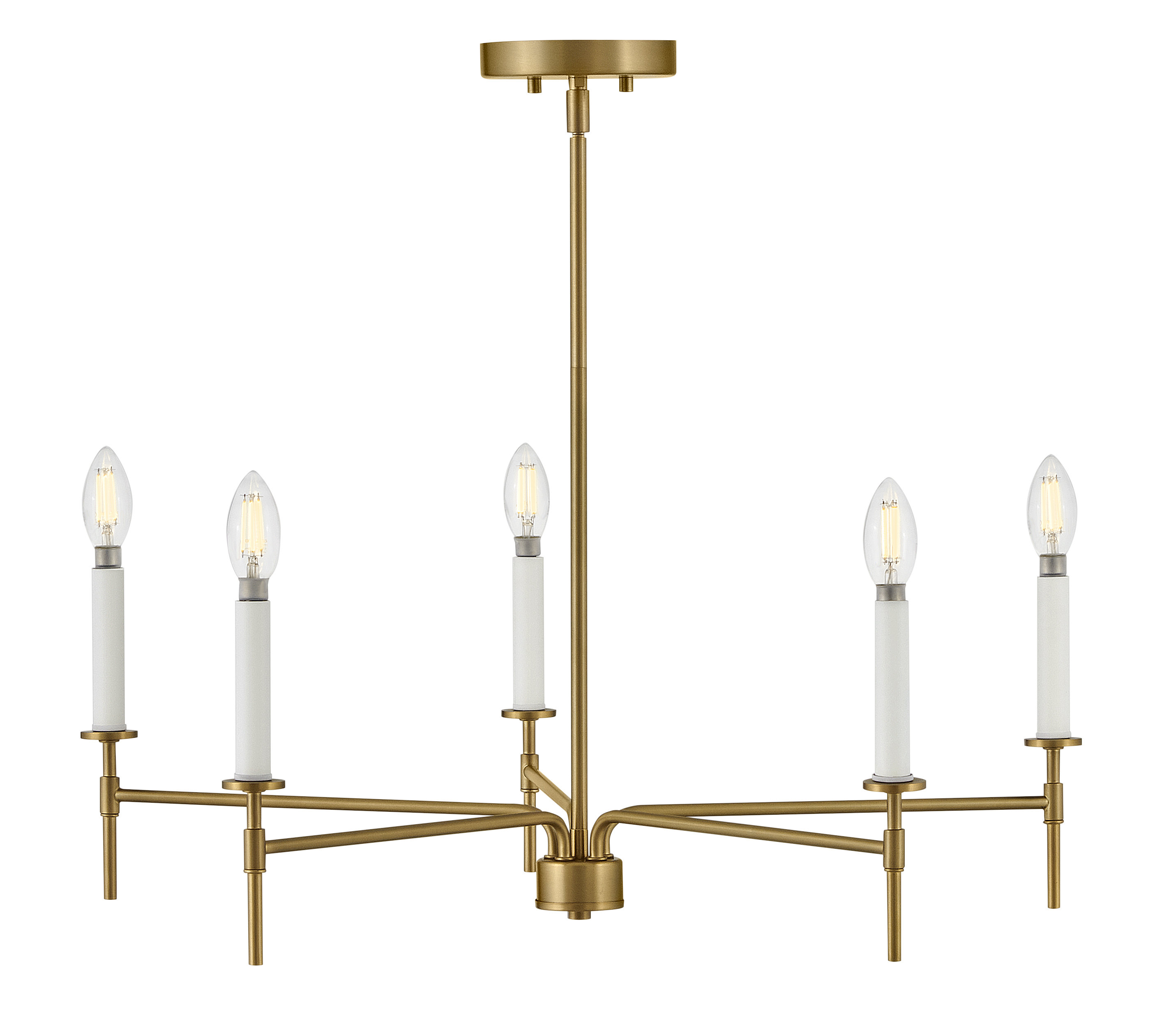 Lark Hux 5-Light Exposed Candle Bulb Chandelier Pendant | Wayfair