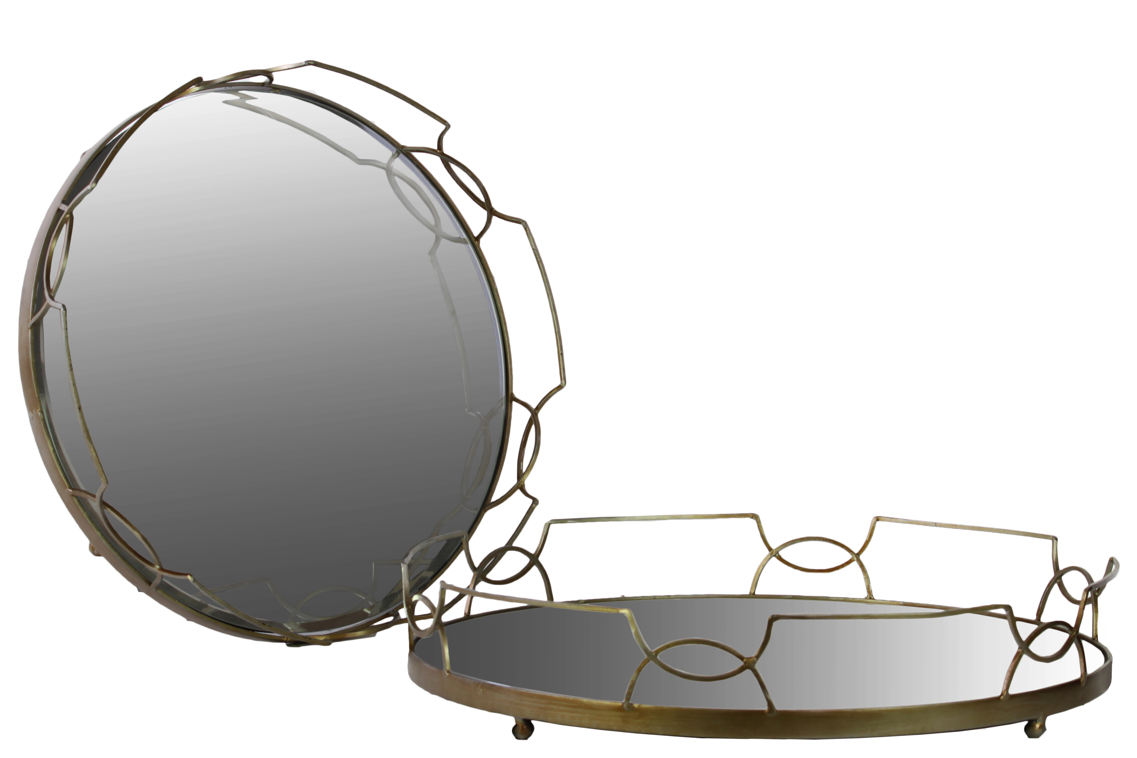 Mercer41 Dunder 2 Piece Vanity Tray Set | Wayfair