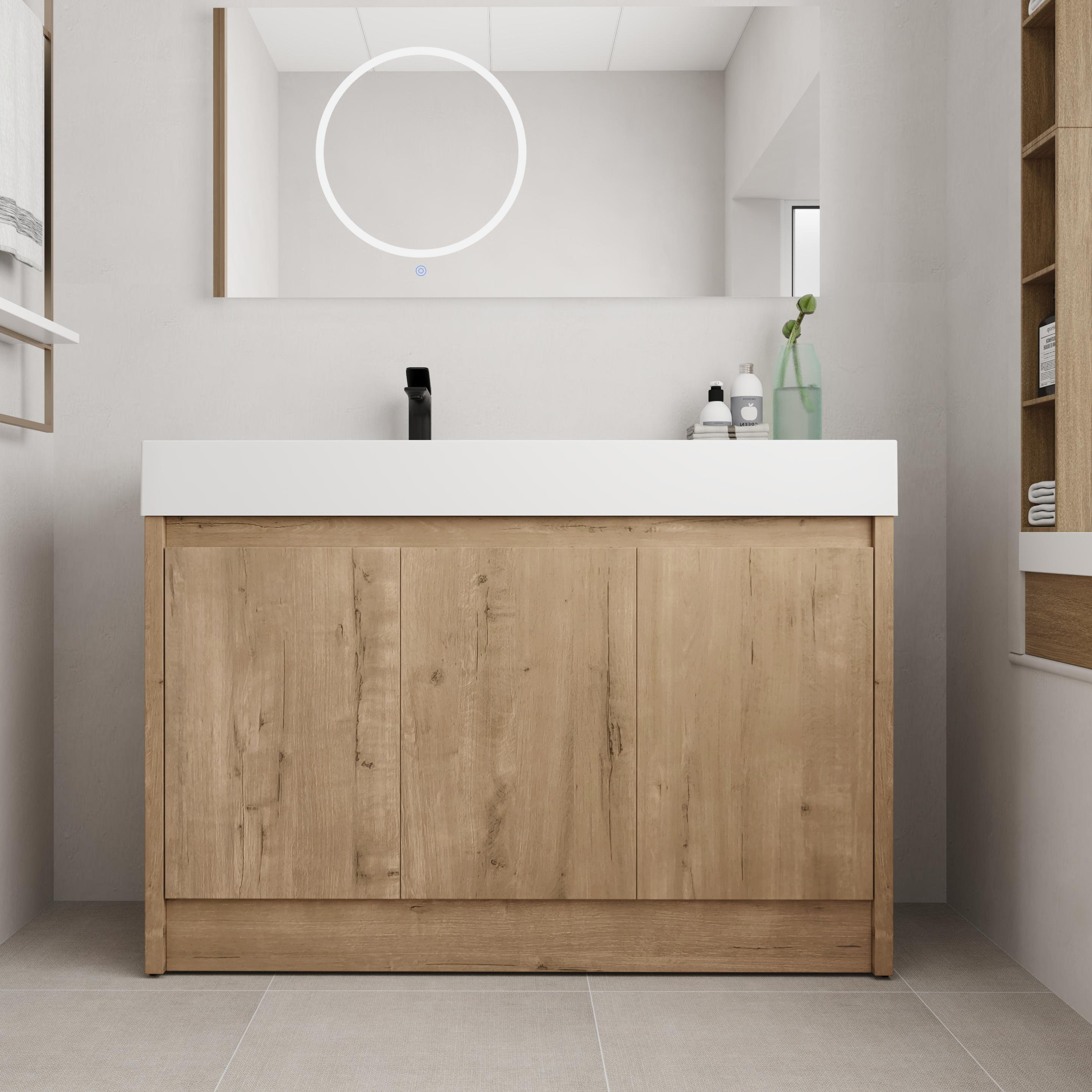 Ivy Bronx Allondra 48'' Single Freestanding Bathroom Vanity with Resin ...