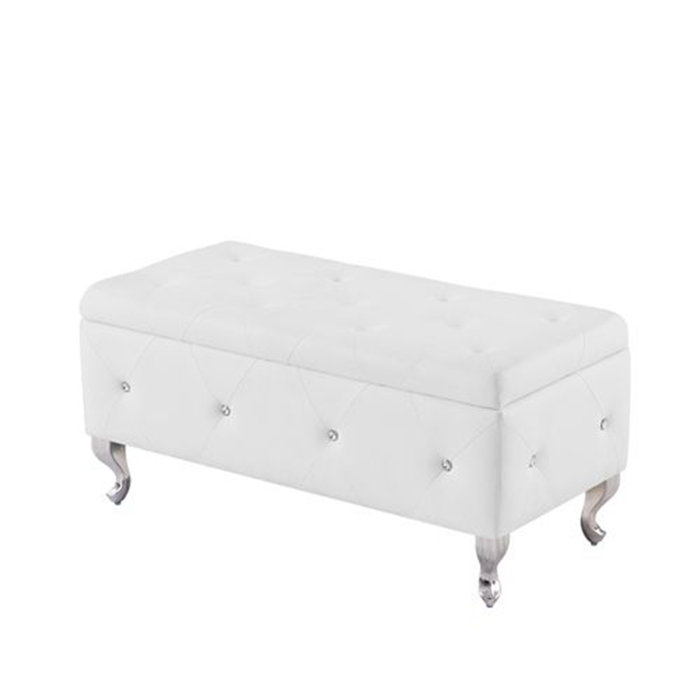 House of Hampton® Velvet Upholstered Storage Bench | Wayfair