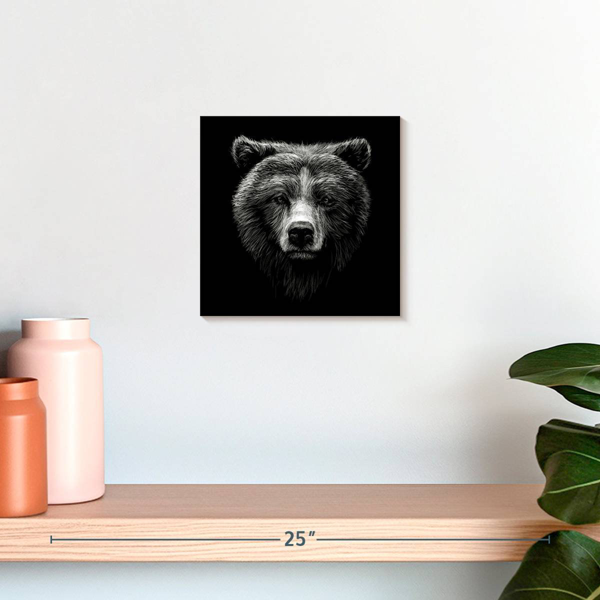 Ebern Designs Brampt Grizzly Bear Face | Wayfair