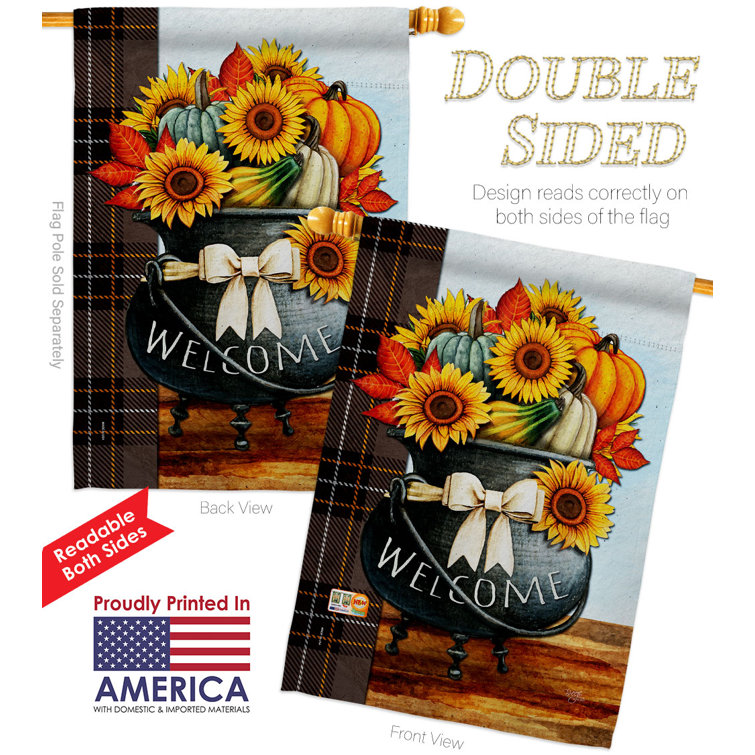 Breeze Decor Double Sided 40'' H x 28'' W Polyester House Flag | Wayfair