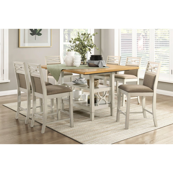 Red Barrel Studio® 7Pc Dining Set Counter Height Table Base With 2 ...