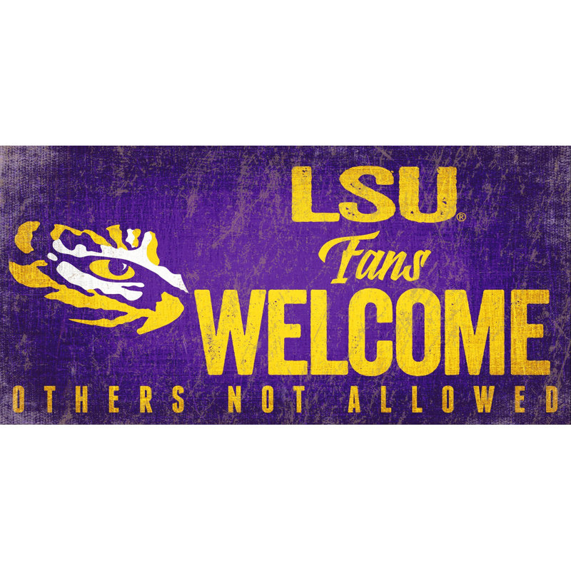 Fan Creations NCAA Fans Welcome Sign Wall Décor & Reviews | Wayfair