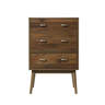 George Oliver Devos Midcentury 3 Drawer Chest & Reviews | Wayfair