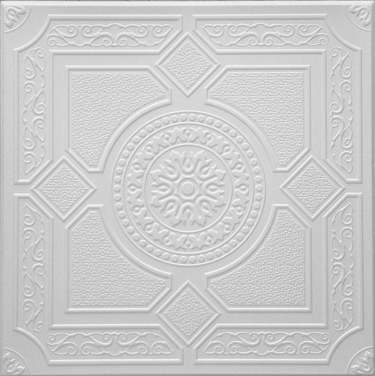 Styro Pro Rm30 Polystyrene (styrofoam) Decorative Ceiling Tile To Cover ...