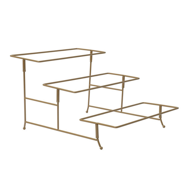 Gibson Home Gracious Dining Dinnerware, 3-Tier Rectangle Plate Serving ...