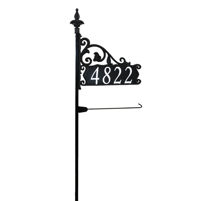 Address America Double-Sided Reflective Boardwalk Address Sign with ...