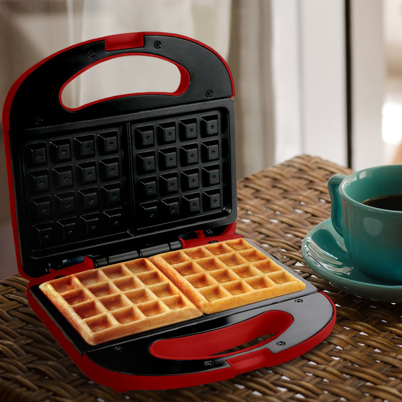 Better Chef Electric Nonstick Waffle Maker in Red | Wayfair