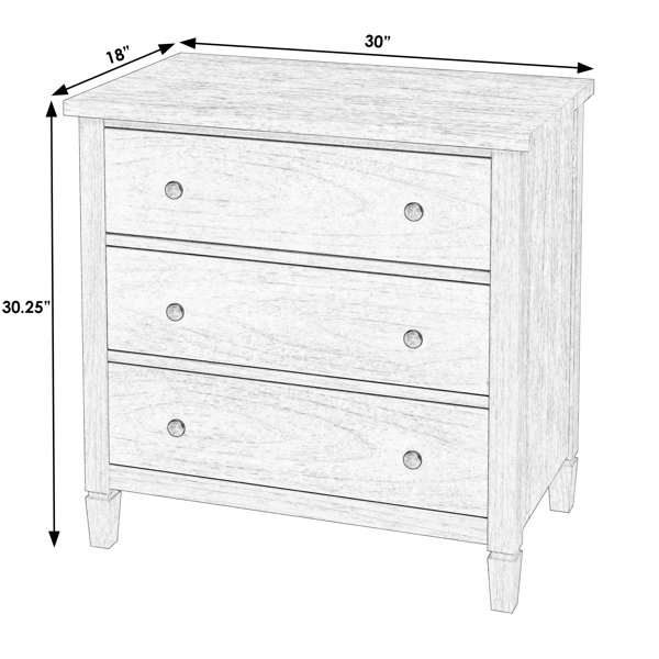 Birch Lane™ Charleston 3 - Drawer Dresser | Wayfair