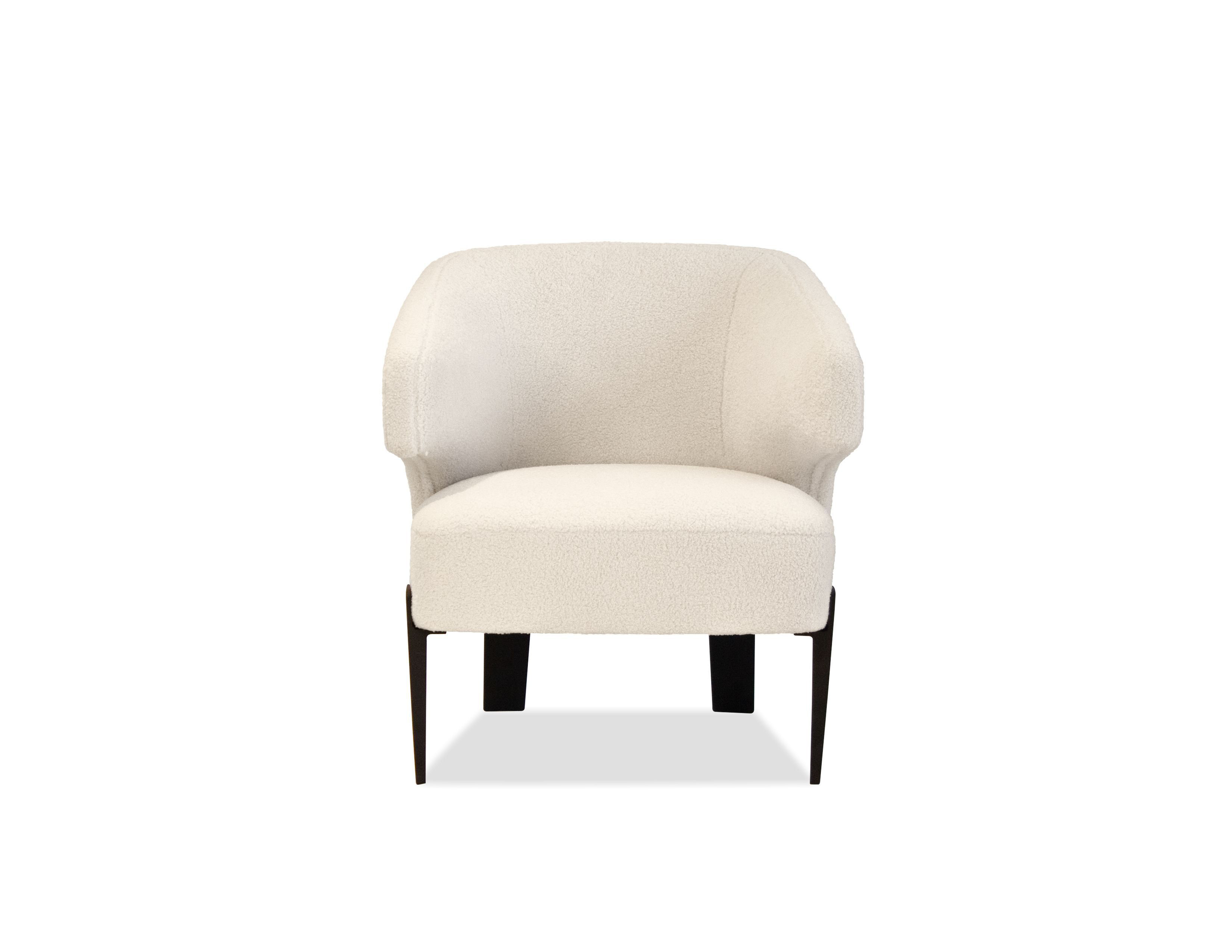 Mobital Rancho Teddy Arm Chair with 4 Legs, Cream | Wayfair