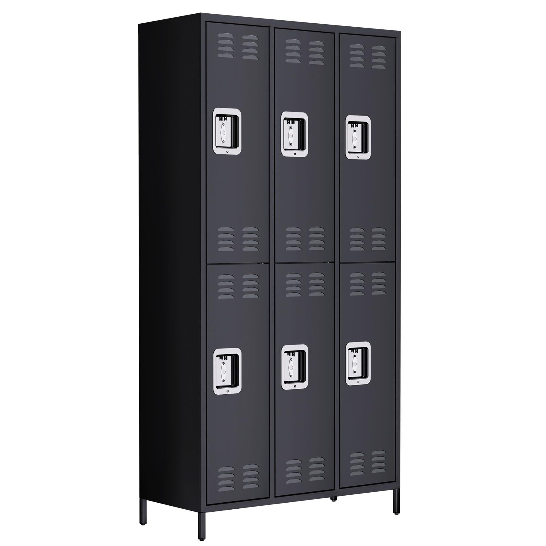 Trent Austin Design® 6 Doors Metal Office Storage Cabinet, Metal ...