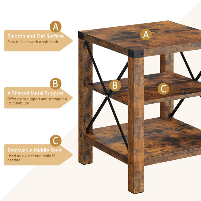 Gracie Oaks Tristica End Table Set & Reviews | Wayfair