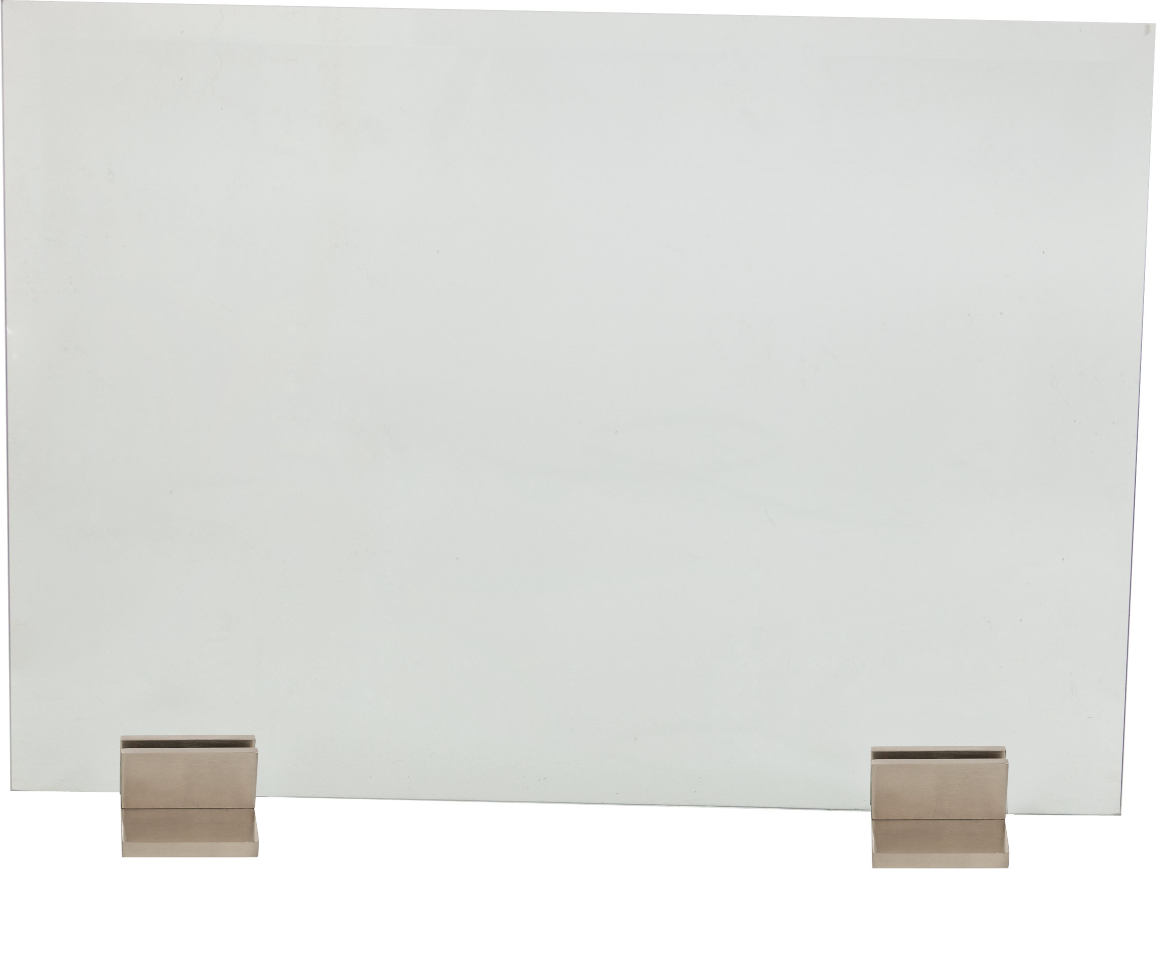 Winston Porter Pair of glass bases for the fireplace (glass not ...