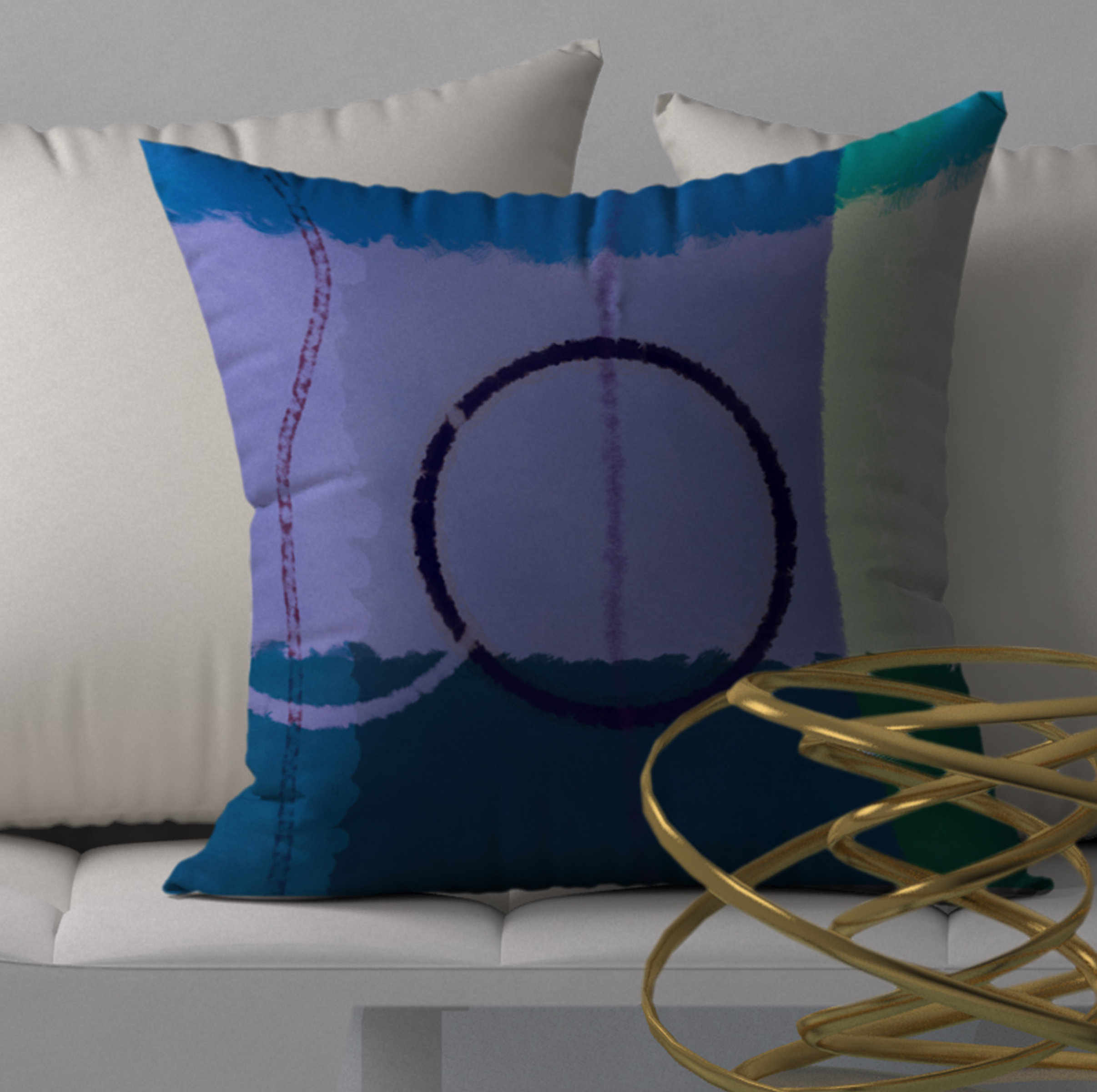 LeRoi Products Fantastic Graceful Square Pillow Cover & Insert | Wayfair