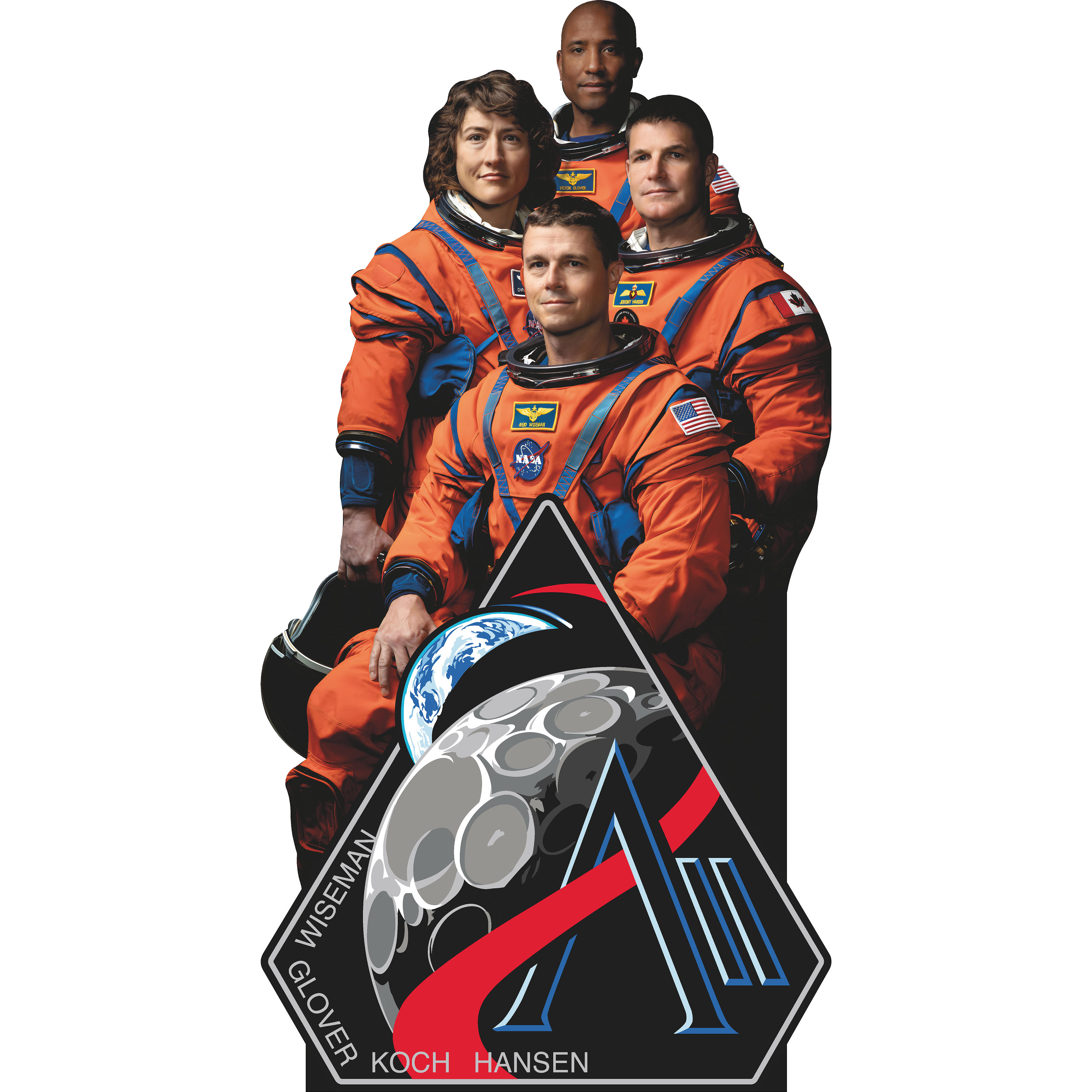 Wet Paint Printing H69390 Artemis II NASA Moon Mission Landing Crew ...