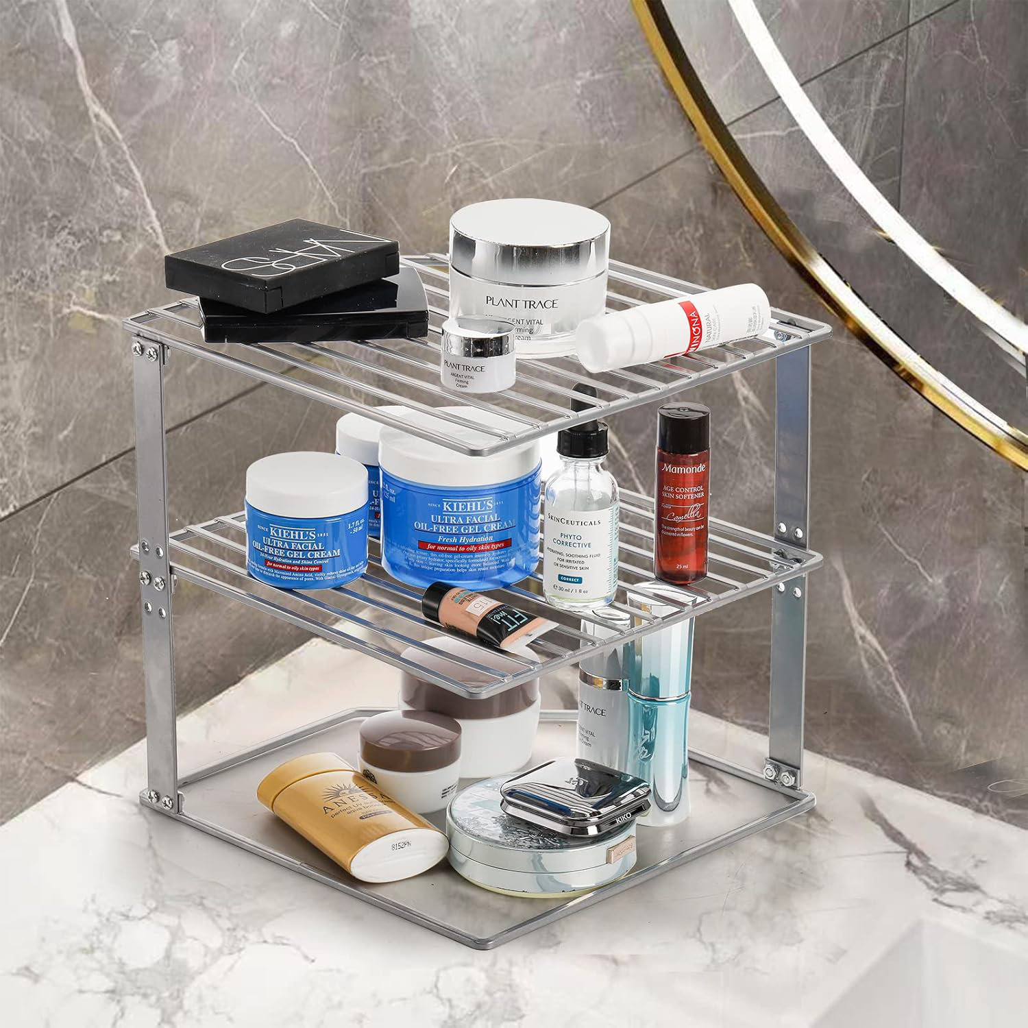 Mint Pantry® Kitchen Corner Shelf Rack, 3-Tier Cabinet Corner Rack ...