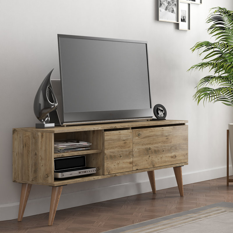 Corrigan Studio Jaqual Mid-Century Modern TV Stand Up to 60" TVs Media ...